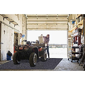 Sensko Garage Floor Mat，Shearable，Absorbent Oil Mat—Floor Mat for Golf Carts，Indoor Parking Mat-Absorbent Felt and Leak-Resistant Anti-Slip Backing，Washable(5.9 ft x 14.7 ft)