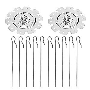 RvSky Garden Supplies Stainless Steel Roaster Electric Oven Barbecue Skewers Needle Cage Set BBQ Grill Accessory
