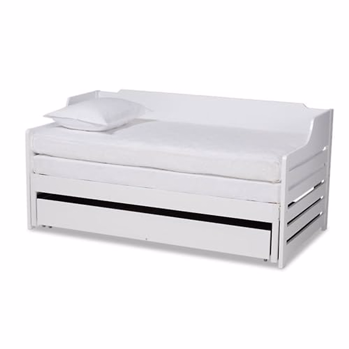 BOWERY HILL White Expandable Twin Size to King Size Daybed
