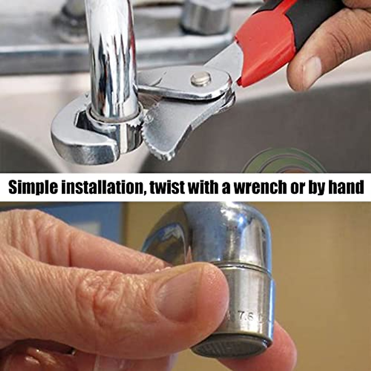 4 Piece Kitchen and Bathroom Faucet Aerators, 2 Pcs Aerator Filter Replacement Parts with Brass Housing 55/64" 22mm Female Bathroom Aerator Faucet Filter with Washer for Kitchen and Bathroom