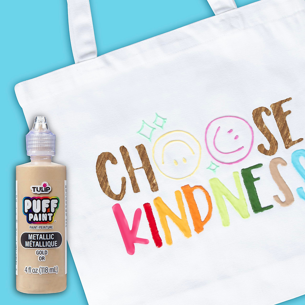 Tulip Dimensional Fabric Paint 17372 Dfpt 4Oz Metallic Gold, 4 Fl Oz (Pack of 1)