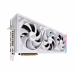ASUS ROG Strix GeForce RTX™ 4090 White OC Edition Gaming Graphics Card (PCIe 4.0, 24GB GDDR6X, HDMI 2.1a, DisplayPort 1.4a)
