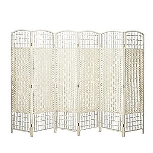 6 Panel Versatile Room Divider Panels with Free-Standing Design，Stylish Folding Screens and Room Dividers for Home and Office，Add Style and Privacy to Any Space (Style 1)