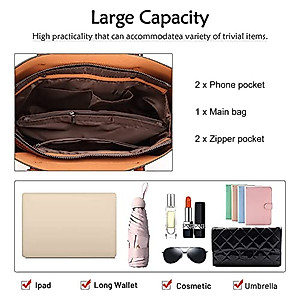 Purses and Handbags for Women Vegan PU Leather Tote Purse Top Handle Satchel Vintage Crossbody Shoulder Bag (Green)