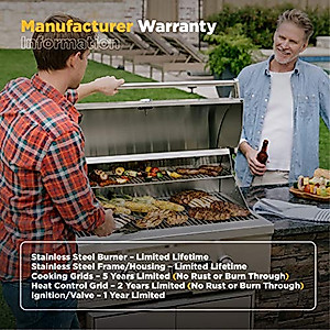 Coyote C-Series 34-Inch, 3-Burner Built-in Propane Gas Grill - C2C34LP