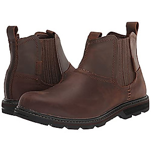Skechers Men's Blaine Orsen Ankle Boot,Dark Brown,9.5 M US
