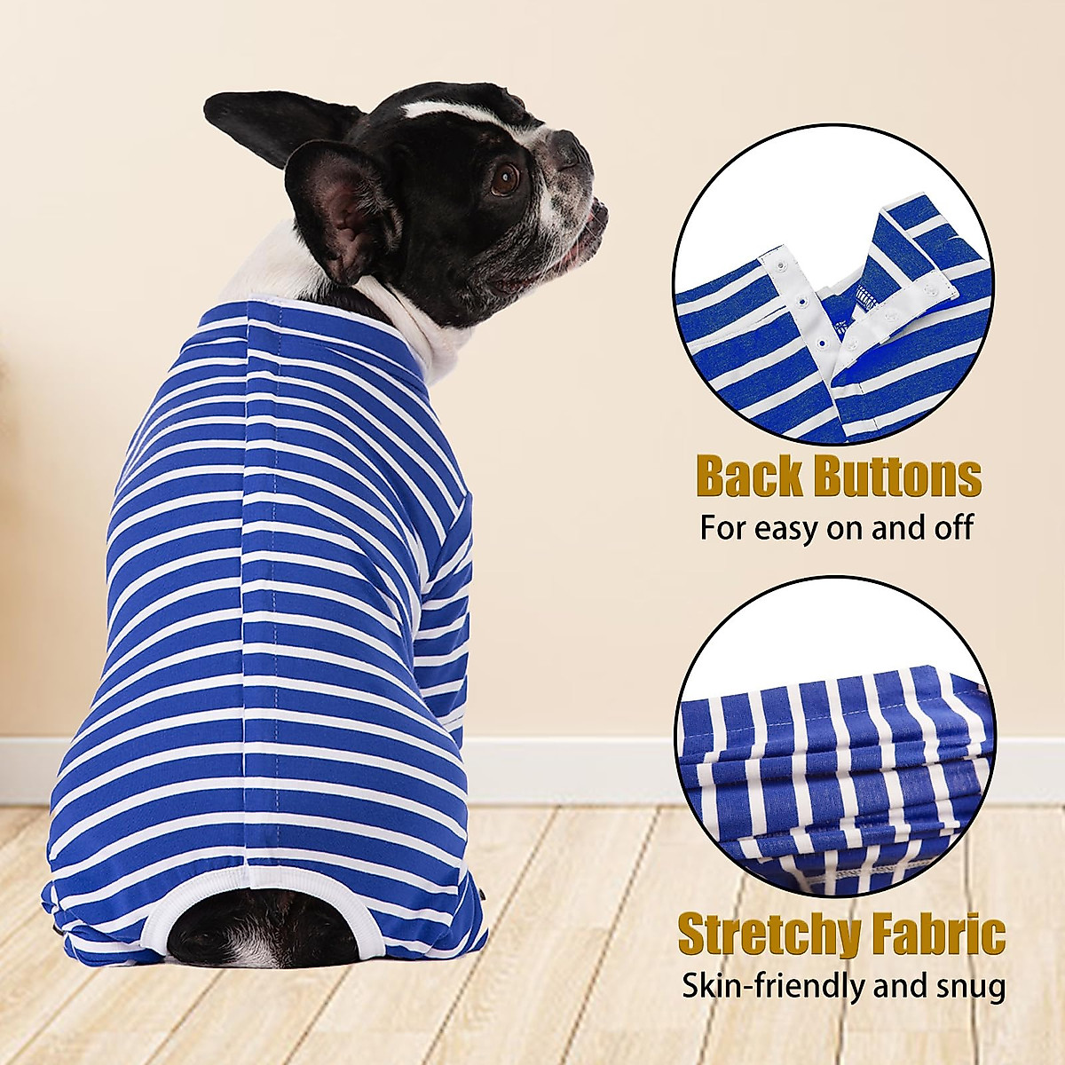 Axcimond Dog Onesie for Surgery Female Dog Surgery Recovery Suit Male Long Sleeve Recovery Suit for Dogs Spay Neuter Suit for Dogs After Surgery Small Medium Dogs Surgical Onesie Dog Cone Alternative