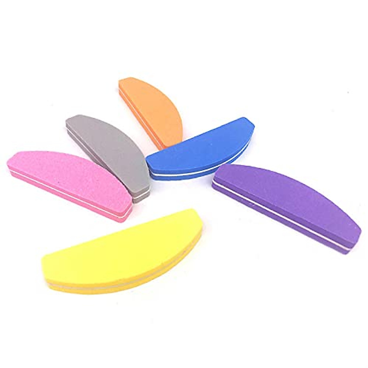 zenglingliang Nail Buffer Sanding Block 100/180 Grit Nail Files Washable Double-Side Emery Board Nail Buffering Files Salon Manicure Tools Supplier, 10pcs/Pack Nail File (Color : Purple)