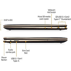 HP Spectre x360-13.3" 4K OLED Touch - 10th gen i7-10510U - 16GB - 1TB SSD - Dark Ash