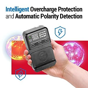 Vidpro PT-UNV Universal Li-Ion Battery Charger - Adjustable Programmable Travel Friendly Charger with Overcharge Protection and Automatic Polarity Detection Compatible with Most Battery Types
