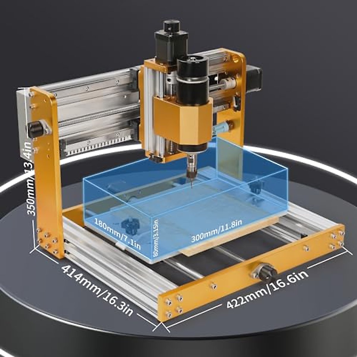 Lunyee 3018 Pro Ultra CNC Machine 500W All-Metal CNC Router Machine, Upgraded 3 Axis Engraver Machine Limit Switches & Emergency-Stop with GRBL Offline Control for Metal, Wood, Acrylic, PCB MDF