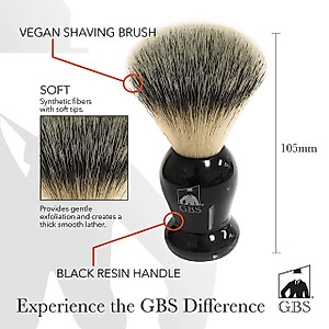 G.B.S Men's Synthetic Shaving Brush, Ultimate Wet Shaving designed for the Best Shave