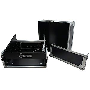 Harmony Audio Case HCM2U DJ Pro Audio 10U Slant Top 4U Vertical Mixer Rack Case New