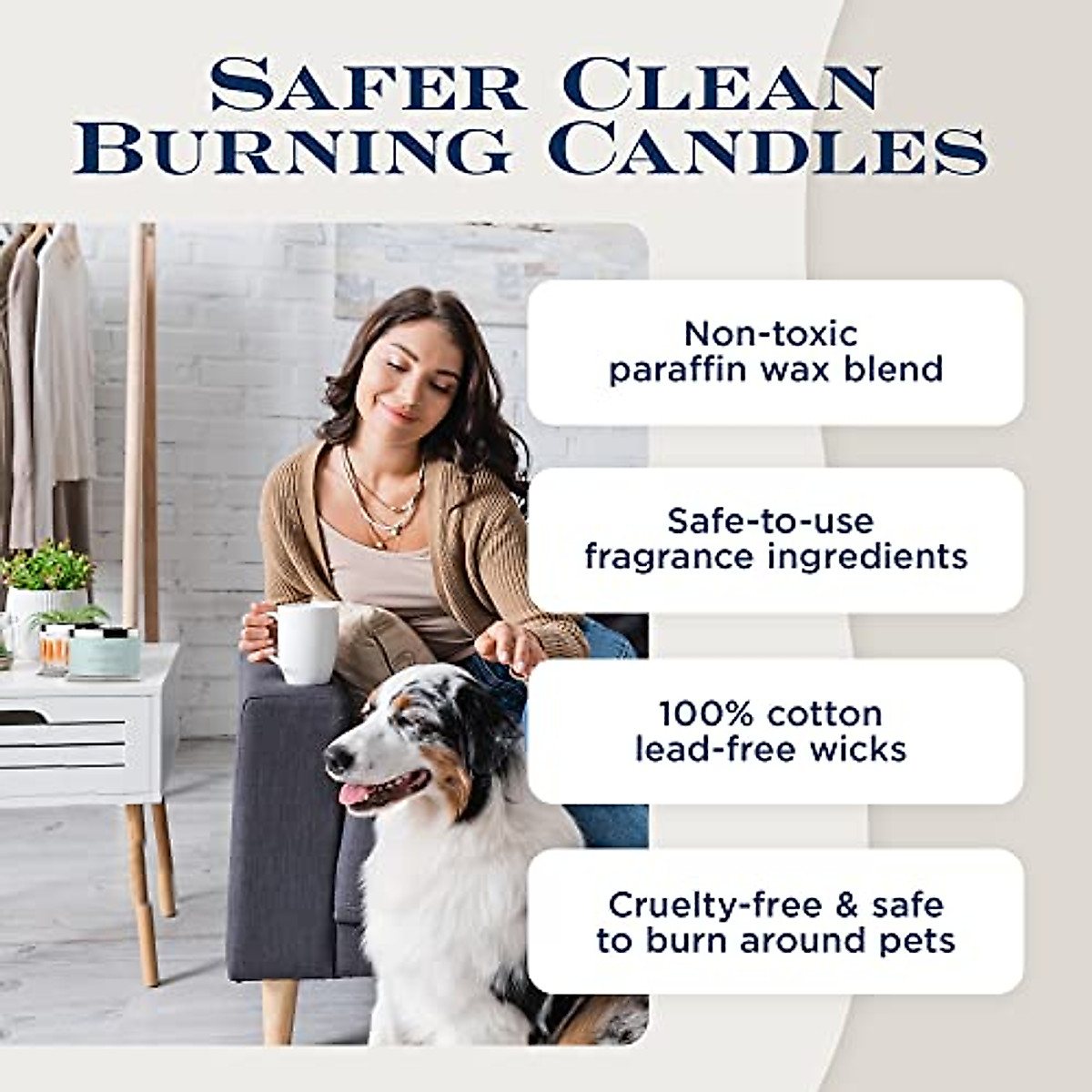 Premium Scented 4-Wick Candle, Winter Fireside, HomeWorx by Slatkin & Co - 18 oz - Long-Lasting Jar Candle, 30-55 Hours Burn Time - Sultry Incense, Smoked Firewood, Clove Buds & Mulled Spices