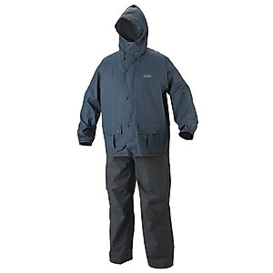 Coleman Mens 35mm PVC/Poly Rain Suit, Blue/Gray, X-Large
