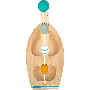 small foot wooden toys Starfish Sailboat Premium Water Toy, Multicoloured