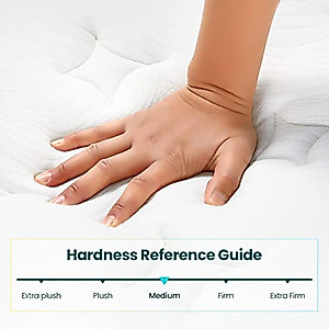 Devo Full Mattress,10 Inch Medium Firm Feel Hybrid Mattress in a Box, Memory Foam & Individually Wrapped Pocket Coils Innerspring Hybrid Mattress with Motion Isolation and Pressure Relief, CertiPUR-US