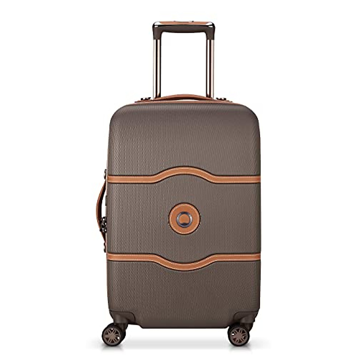 DELSEY PARIS Chatelet Air Hardside Luggage, Spinner Wheels, Chocolate Brown, Carry-on 21 Inch