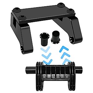 Metal Drive Toggle Bracket Fit for All La-Z-Boy Lazyboy Power Recliners Parts, Metal Motor End Clevis Mount Toggle with 2Pcs Plastic Split Bushings, Black