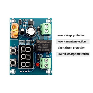 FORIOT 2Pcs XH-M609 Voltage Protection Digital Display Switch Module DC 12V-36V Low Voltage Disconnect Protection Over Discharge Protection Module