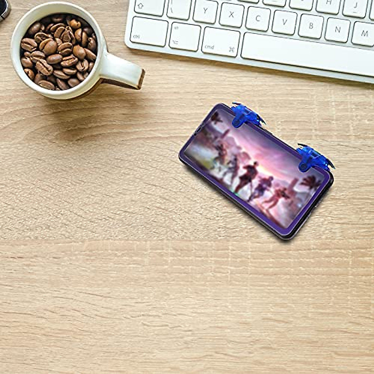 Nativity Accessories 1 Pair Mobile Game Trigger Phone Game Shooting Handle Button Controller Gifts for Men Women Metal Joycon