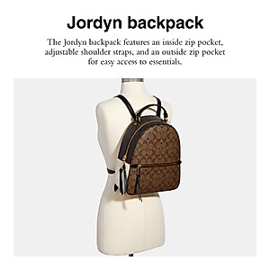 Coach Jordyn Backpack, Khaki Multi