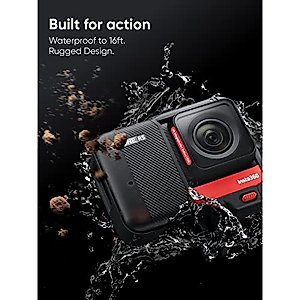 Insta360 ONE RS 4K Edition – Waterproof 4K 60fps Action Camera with FlowSate Stabilization, 48MP Photo, Active HDR, AI Editing