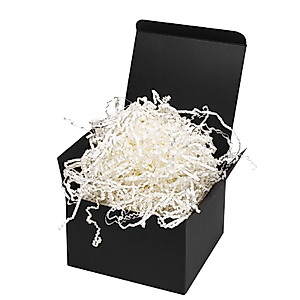Mcfleet 2 LB Crinkle Cut Paper Shred Filler White Crinkle Paper Shredded Paper for Gift Box - Gift Basket Filler - Gift Box Stuffing for Christmas, Halloween Packaging Wrapping
