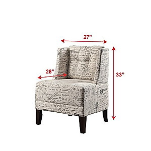 Poundex F1586 Upholstered Sofas/Sectionals/Armchairs, 0, White