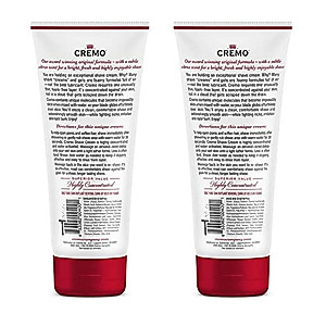 Cremo Barber Grade Original Shave Cream, Astonishingly Superior Ultra-Slick Shaving Cream Fights Nicks, Cuts and Razor Burn, 6 Fl Oz (2 Pack)
