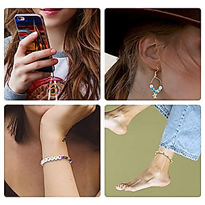 JOJANEAS 5mm Glass Seed Beads for Jewelry Making Kit Bracelet Making Kit for Girls Friendship Bracelet Kit Bracelet Beads Waist Bead Kit Tiny Beads Set