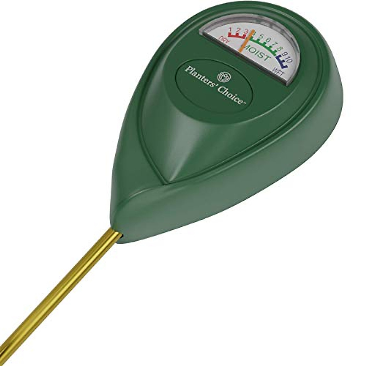 Planters' Choice Indoor Plant Moisture Meter Soil Tester - No Batteries Required : Water Sensor Hydrometer for Plants : Houseplant Care - Gardening Tools - Planting Accessories