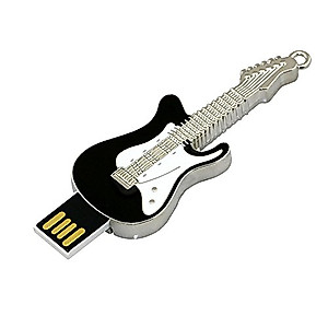32GB USB 2.0 Flash Drive Metal Music Guitar Shaped Pen Drive Memory Stick Thumb Drive