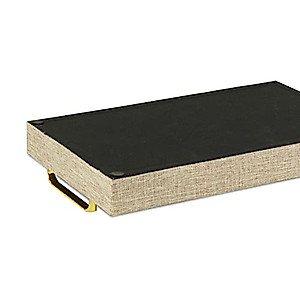 Cheung's 5730 Canter Isle Linen Tray, Beige