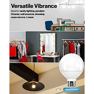 Sunco 12 Pack Vanity Globe Light Bulbs G25 LED for Bathroom Mirror, High Output 1000 LM, 100W Equivalent 11W, 5000K Daylight, Dimmable, E26 Base, Round Frosted Decorative Bulb