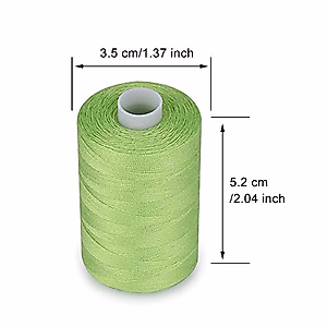 Moon Waves Sewing Thread 40 Colors 1000 Yards Per Spool 40S/2 Polyester 15 Color Sets Options for Sewing Machine,Embroidery Machine,Hand Sewing (10 Grey Colors)