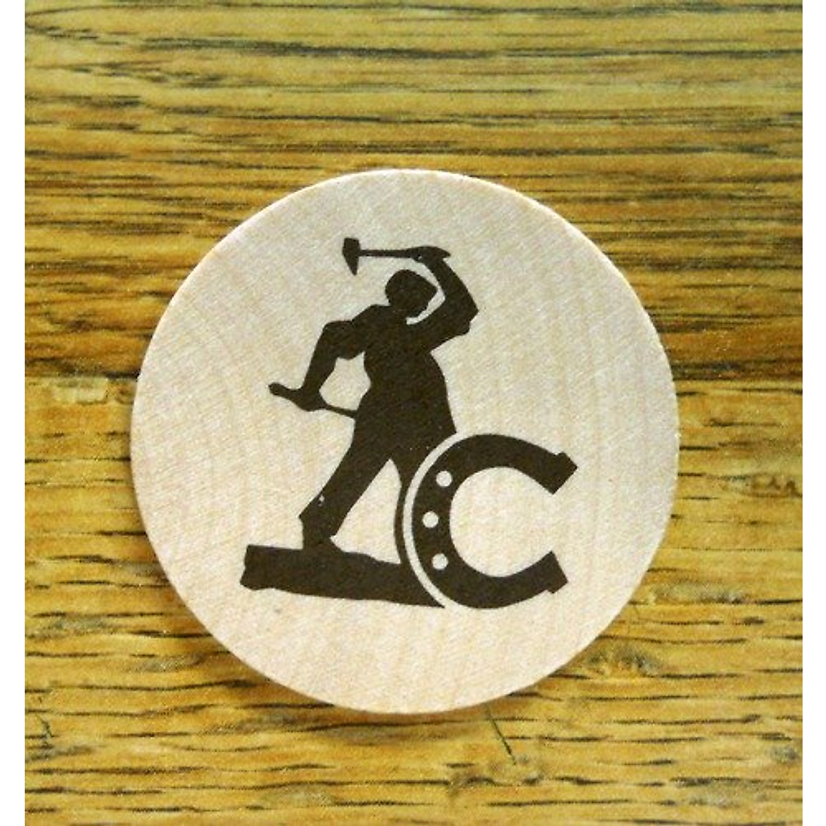 Horseshoe Bath Accessory Set in Natural Iron w/Token