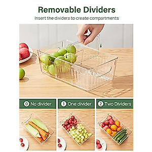 Kootek 16 Pack Drawer Organizers for Clothing and 4 Pack Refrigerator Organizer Bins