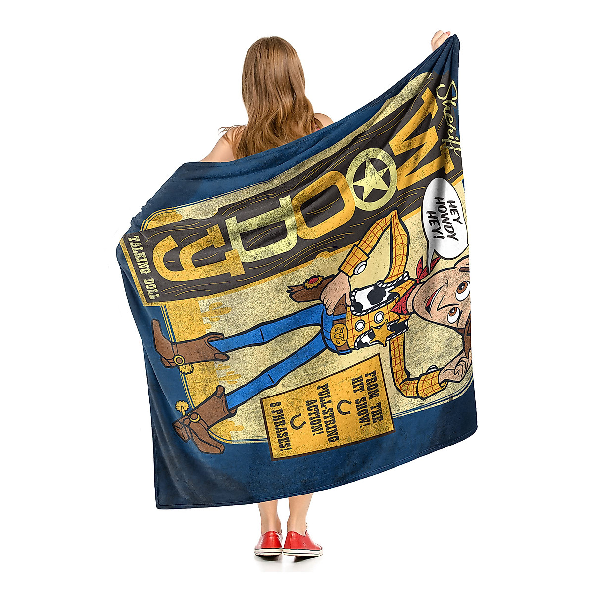 Northwest Toy Story Silk Touch Throw Blanket, 50" x 60", Western Woody