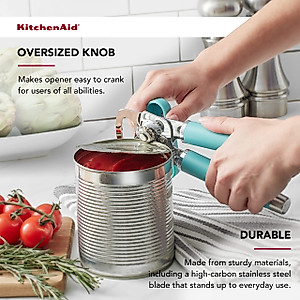 KitchenAid Gourmet Multifunction Can Opener / Bottle Opener, 8.36-Inch, Aqua Sky