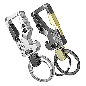 BESPORTBLE Beer Opener Car Decoration 2pcs Multifunctional Keychain Beer Zinc Alloy Portable Car Key Chain Car Keychain