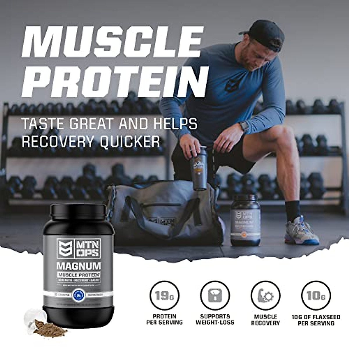 MTN OPS Magnum 100% Whey Isolate Protein Powder - 32 Servings, Chocolate