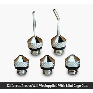 Upgraded Liquid Nitrogen Sprayer for Dermatology Mini Cryo Gun Cryo Spray with Different Freeze Heads Cryotherapy Instrument Mini Cryo Spray 350 ML