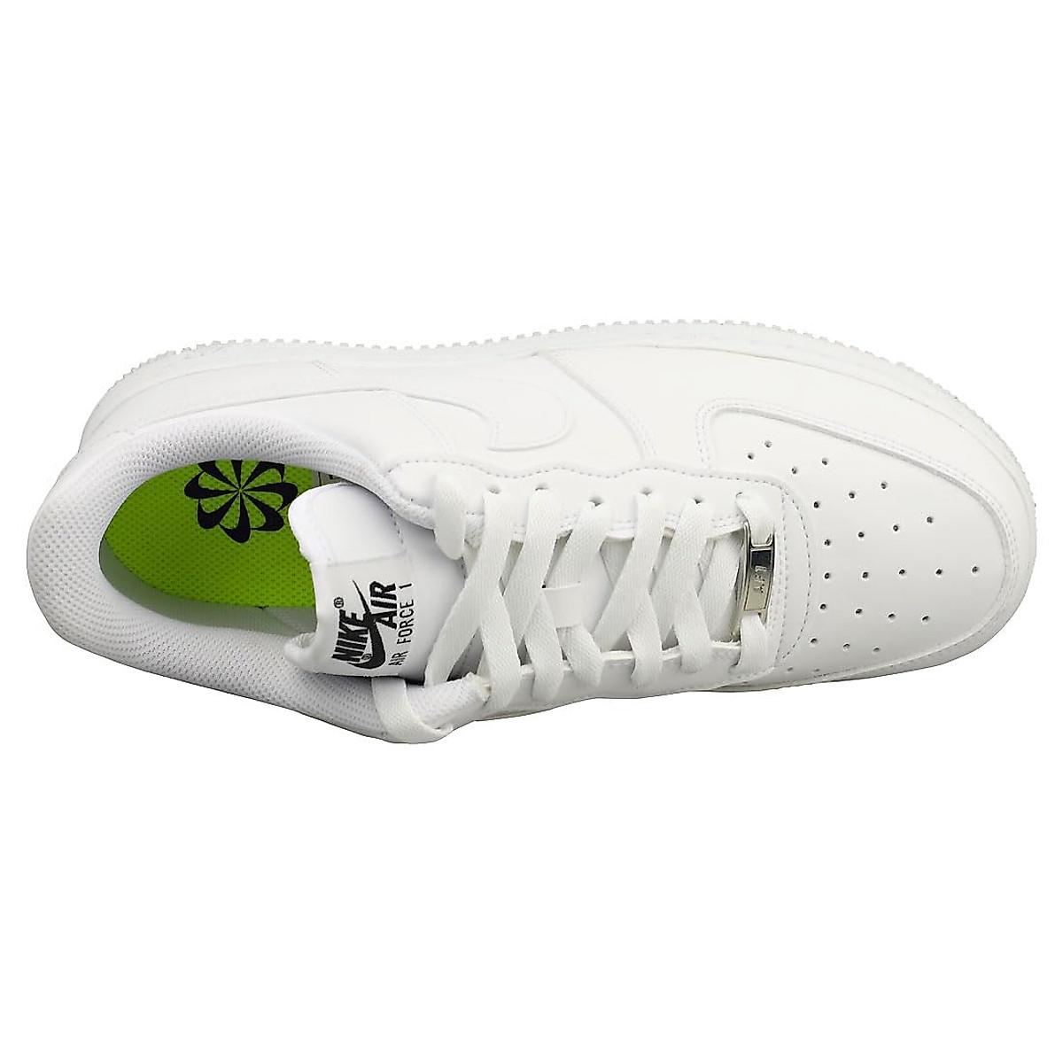 Nike Women's Low-Top Sneakers, White Black Metallic Silver, 7