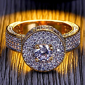 Moca Jewelry Iced Out Personalized Fashion Ring 18K Gold Plated Bling CZ Simulated Diamond Hip Hop Ring for Women (7)