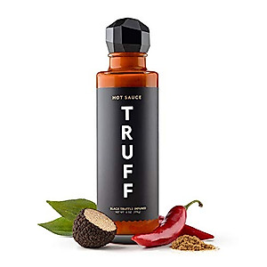 TRUFF Original Black Truffle Hot Sauce, Gourmet Hot Sauce with Ripe Chili Peppers, Black Truffle Oil, Agave Nectar, Unique Flavor Experience in a Bottle, 6 oz.
