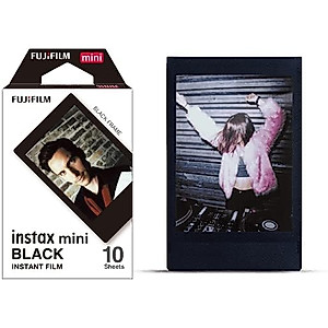 Fujifilm Instant Mini Black Frame Film BluebirdSales Starter Kit (2 Pack) 20 Exposures