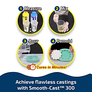 Smooth-Cast™ 300: Bright White, Low Viscosity, Liquid Plastic Casting Resin - Pint Unit