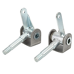 4.5Inx5/8In 2Pcs Right Left Spindle Bracket Set,Steering Strut Knuckle Spindle Bracket Set Steel Alloy Spindle Bracket Set For Go Kart Accessories Steel Alloy Spindle Bracket Set Strut Knuckle