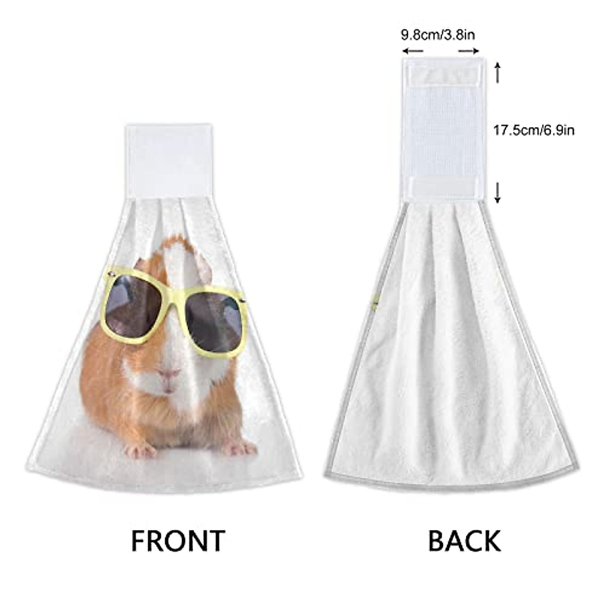 Kigai Hand Towels Funny Guinea Pig Hand Towels for Bathroom Kitchen Hanging Hand Towels Ultra Soft and Highly Absorbent Quick-Dry Hand Towels 18.2x14in